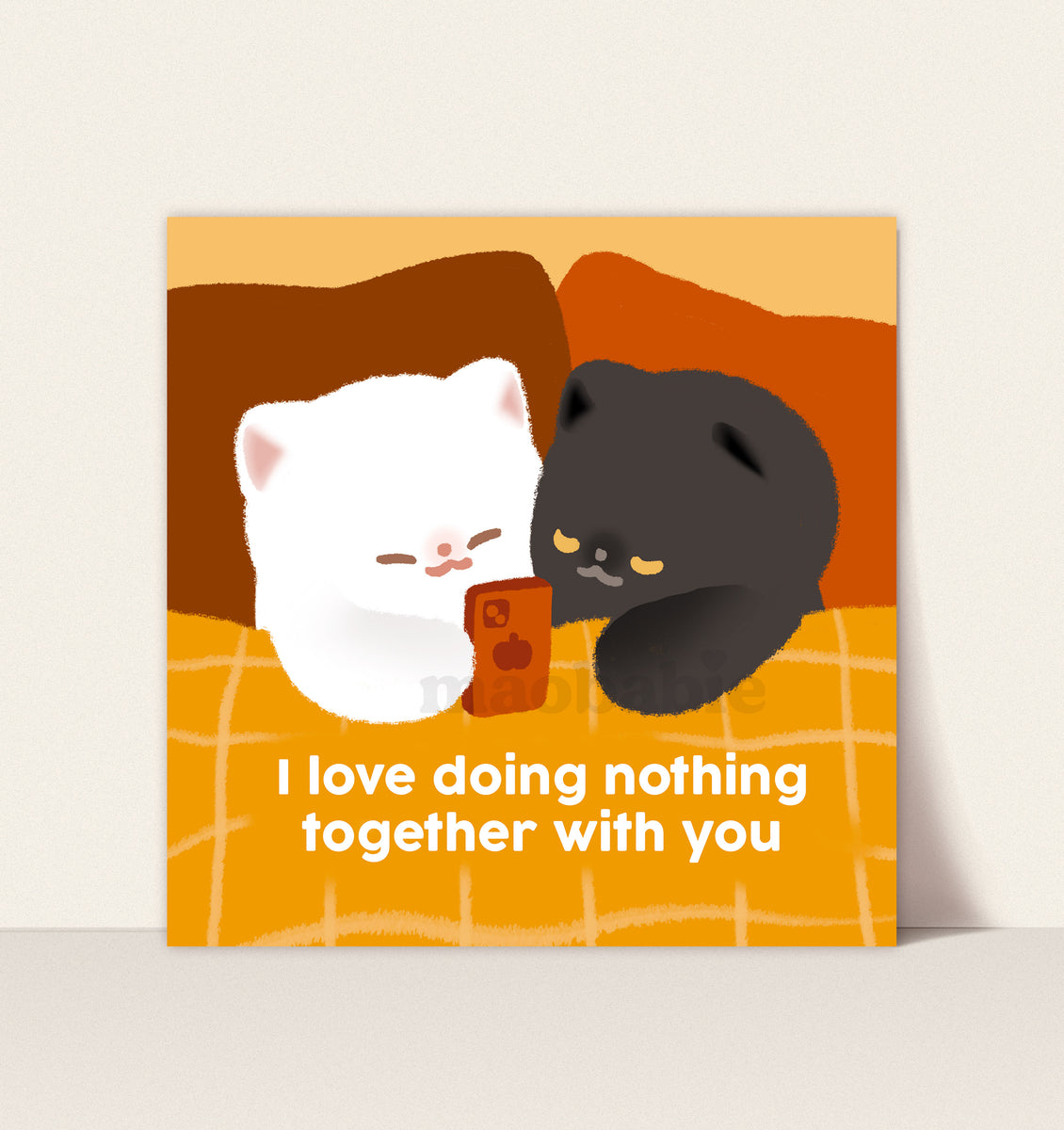 Art Print - I Love Doing Nothing Together – Maobabie