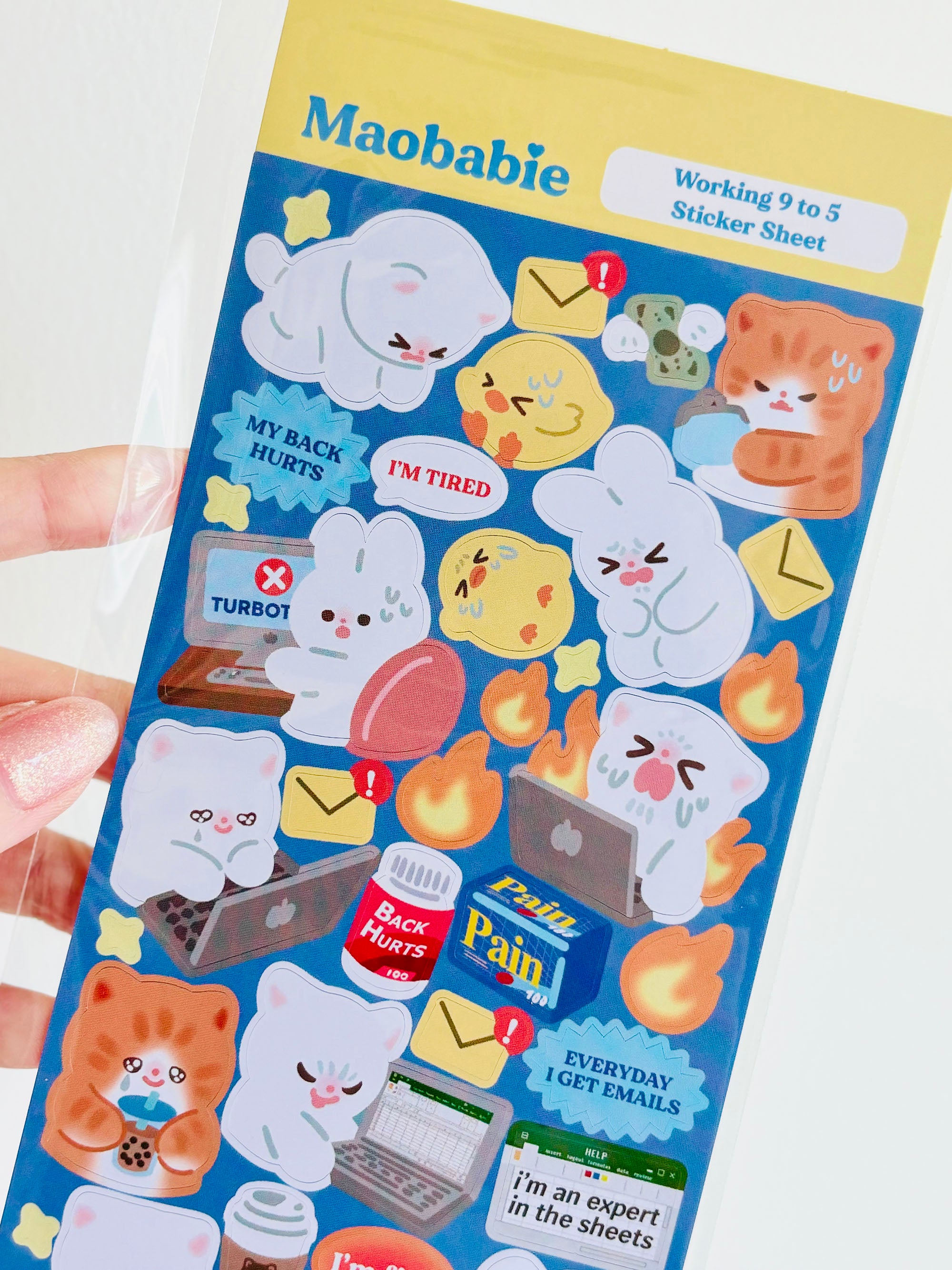 Sticker Sheet - Working 9-5 – Maobabie
