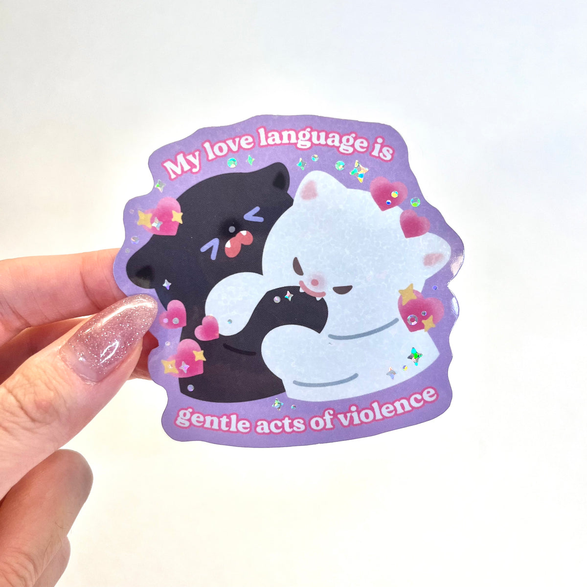 Vinyl Sticker - My Love Language is Gentle Acts of Violence – Maobabie