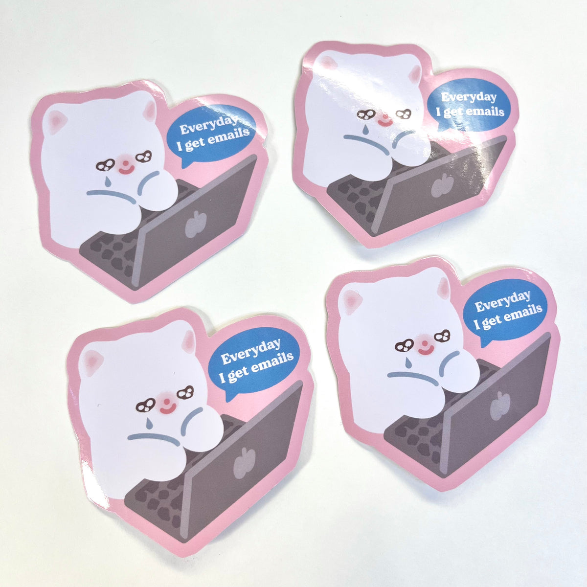 Vinyl Sticker - Everyday I Get Emails – Maobabie