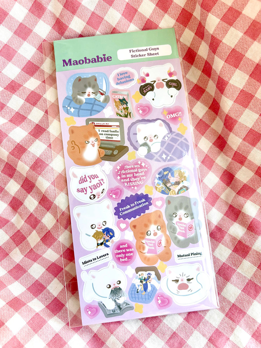 Sticker Sheet - Fictional Guys – Maobabie